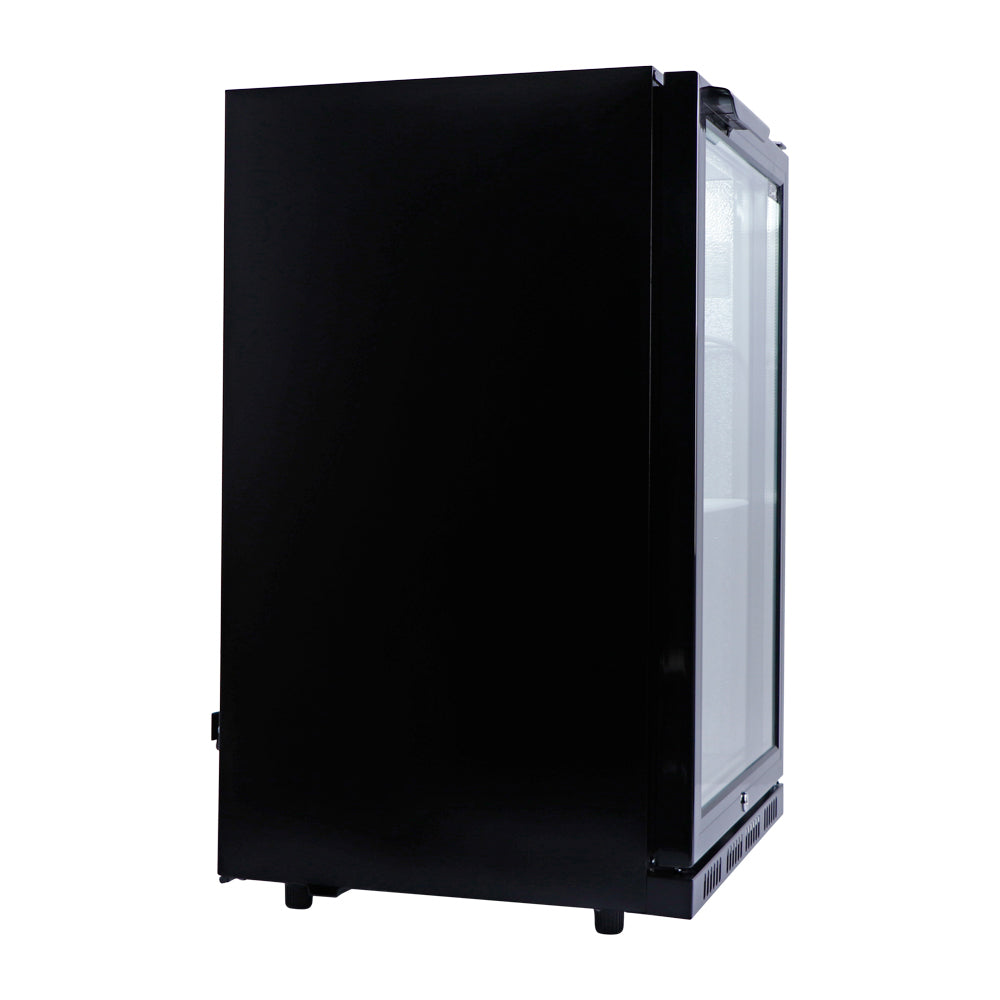 Smart 118L Drinks Chiller With Single Glass Door in Black (SMH1840BLK)